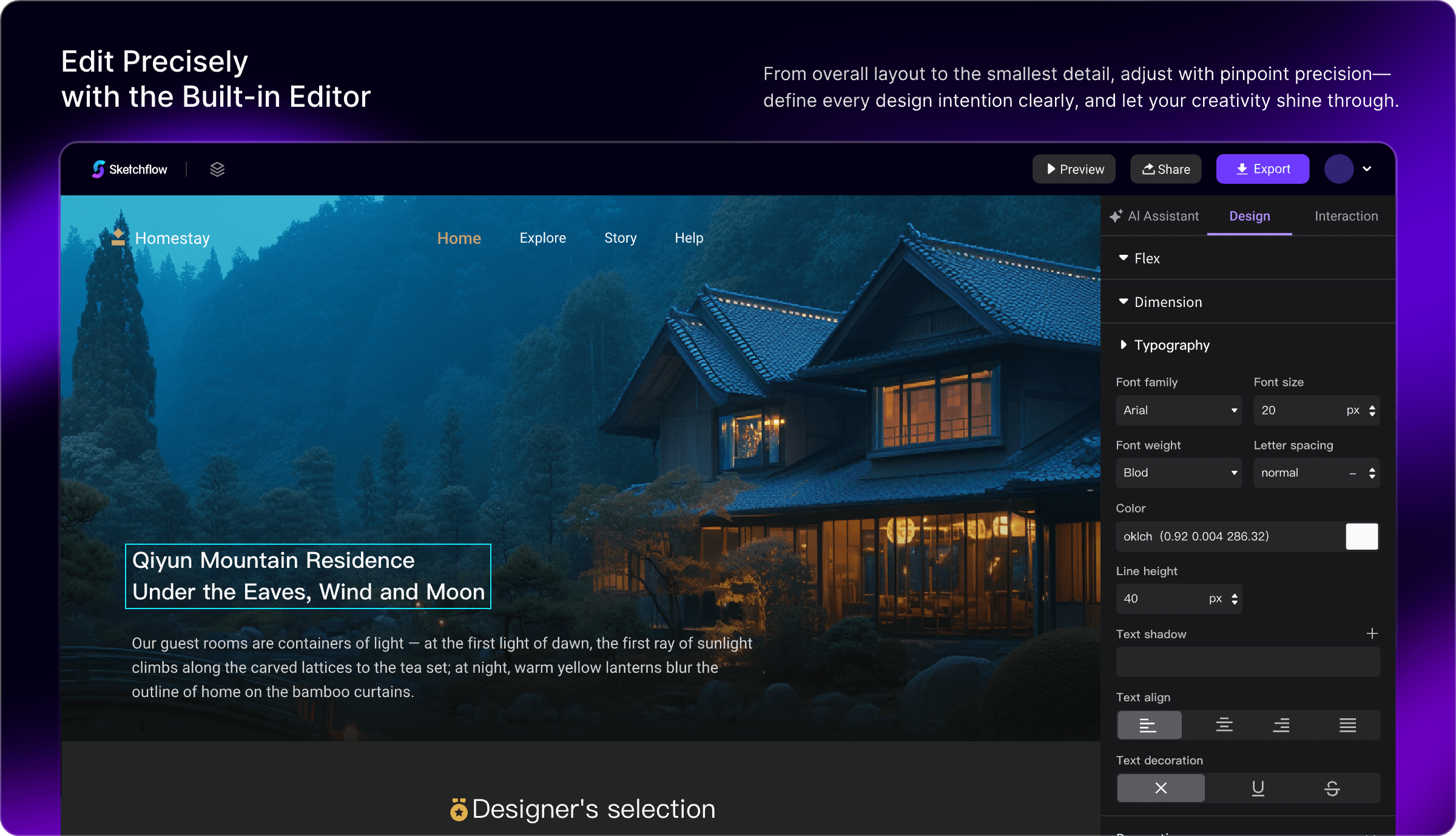 AI-Powered Product Design Tool for Rapid UI/UX, App, and Web Design｜Sketchflow