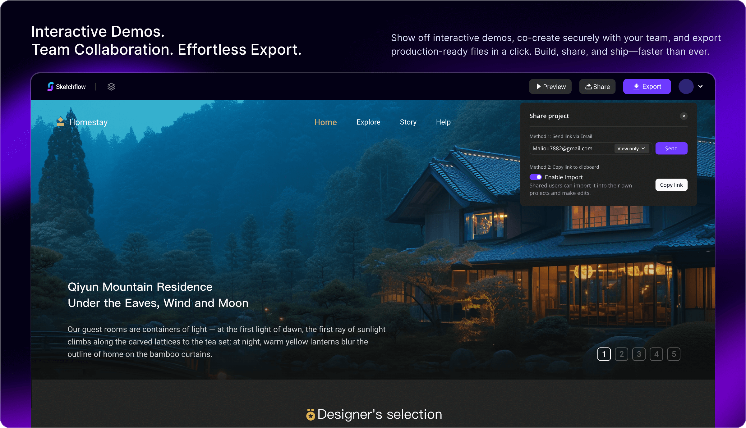 AI-Powered Product Design Tool for Rapid UI/UX, App, and Web Design｜Sketchflow